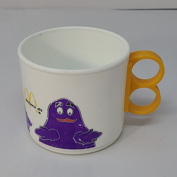McDonald's | Other | Vintage 8s Mcdonalds Grimace Mug Plastic Cup ...